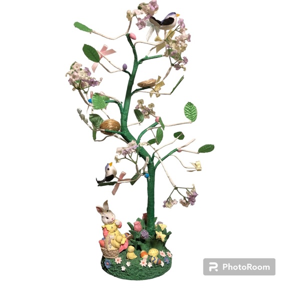 Holiday | Whimsical Easter Bunny Rabbit Tree With Lights Girlhoodcore ...